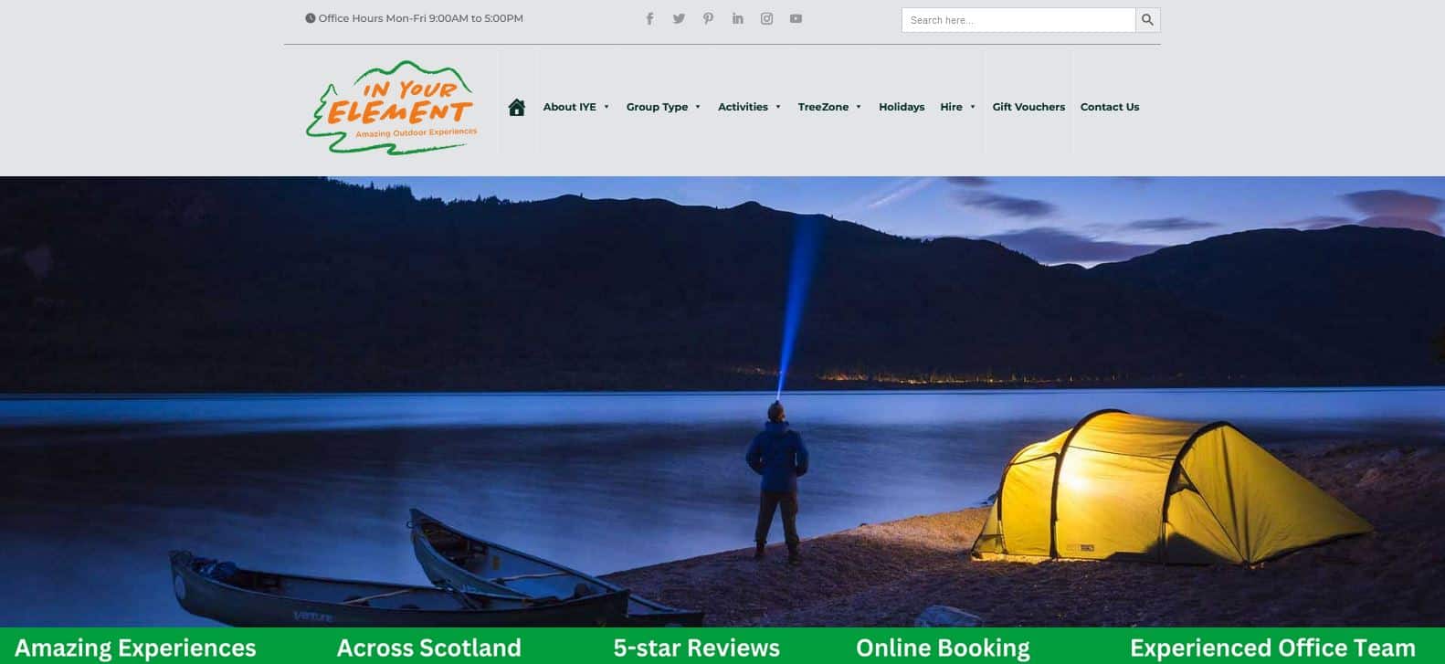 New In Your Element Website - IYE